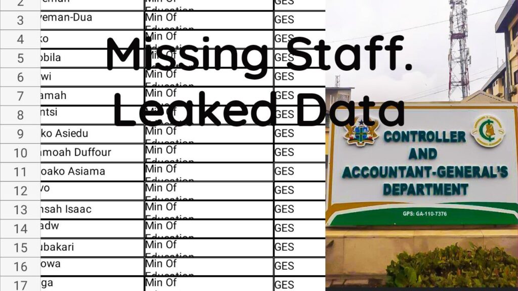 "GES Data Leak: 7K Plus Unvalidated and Missing Staff – What’s ...